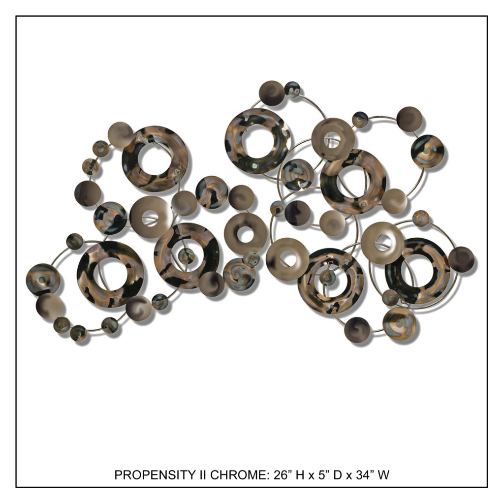Propensity II Chrome - Handcrafted Metal Wall Decor - InnoMax
