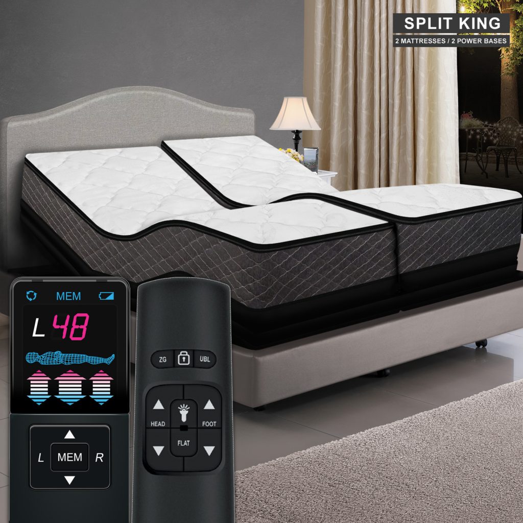 Princeton – 9″ Low Profile Plush Top Air Bed & Premium Adjustable Power ...