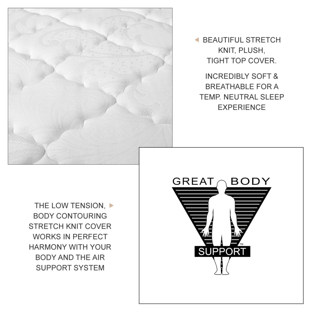 Princeton – 9″ Low Profile Plush Top Air Bed & Premium Adjustable Power ...