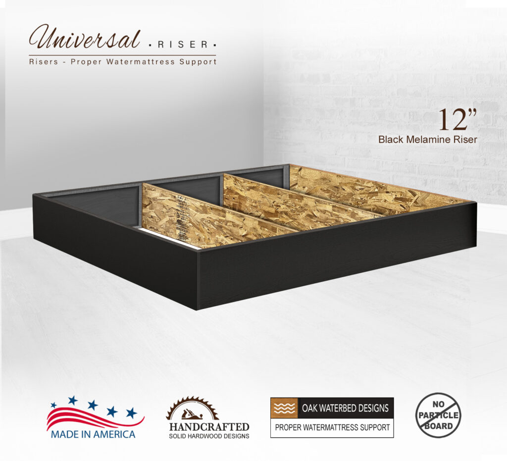 12″ Black Melamine Riser – Hardwood Classics - InnoMax